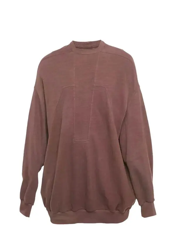 Rick Owens Cotton Crewneck Sweatshirt - Purple