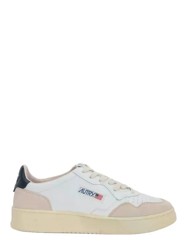 AUTRY Perforated-detail Sneakers - White