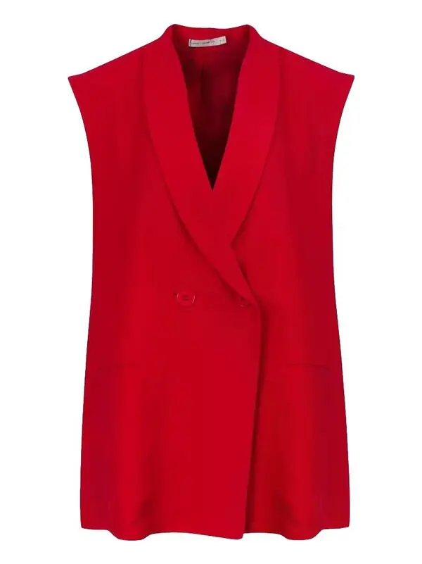 LENNY NIEMEYER Jaspe Double-breasted Waistcoat - Red