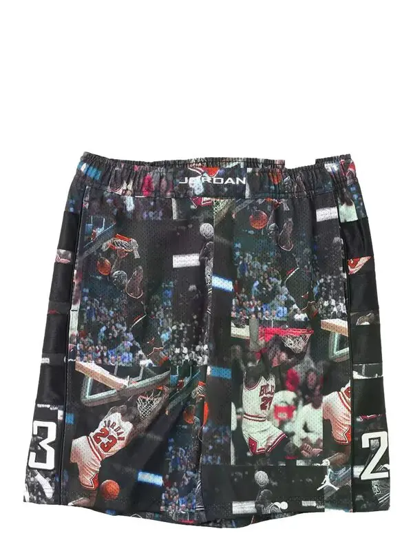 JORDAN Printed Running Shorts - Black
