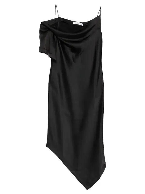 IRO PARIS Thiana Asymmetric Midi Dress - Black