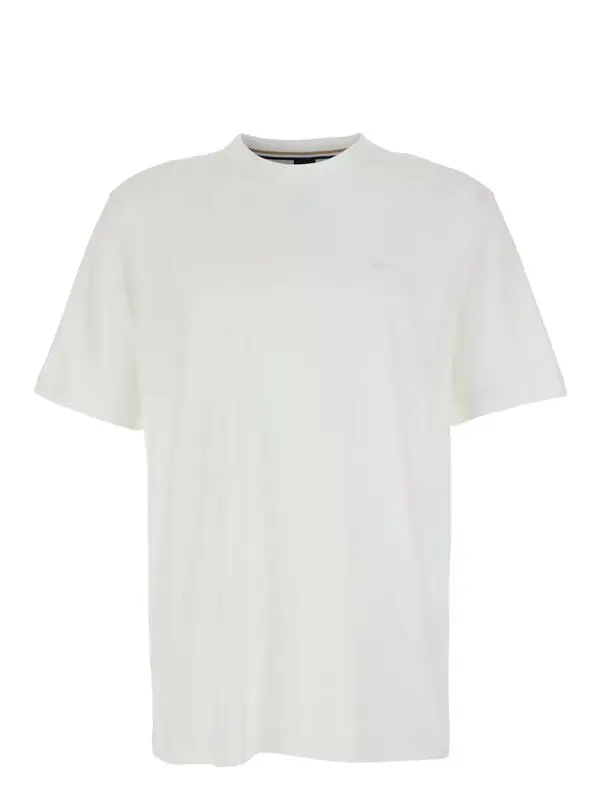 BOSS Logo-embroidered T-shirt - White