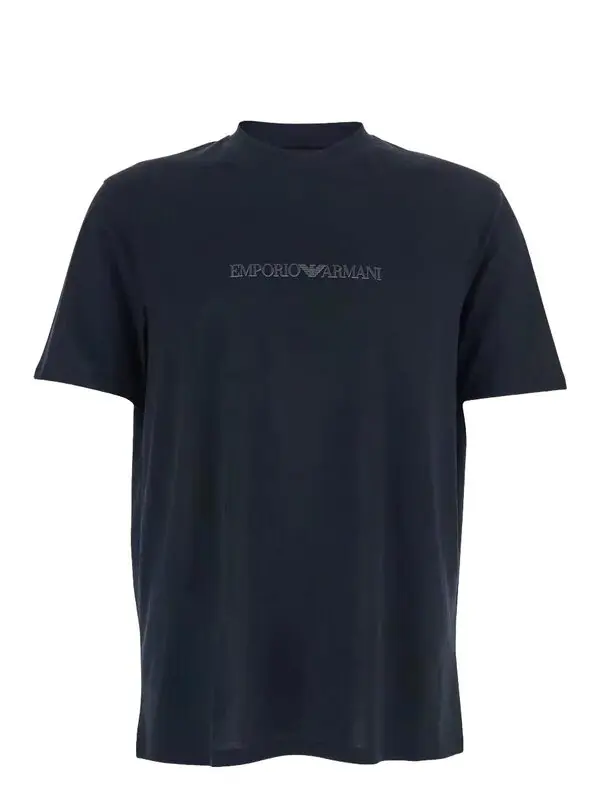 Emporio Armani Logo-print T-shirt - Blue