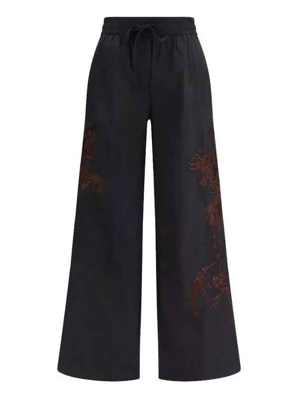 P.a.r.o.s.h Ricadi Palazzo Pants - Black
