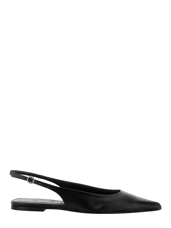 AeydĒ Annora Pointed Flat Pumps - Black