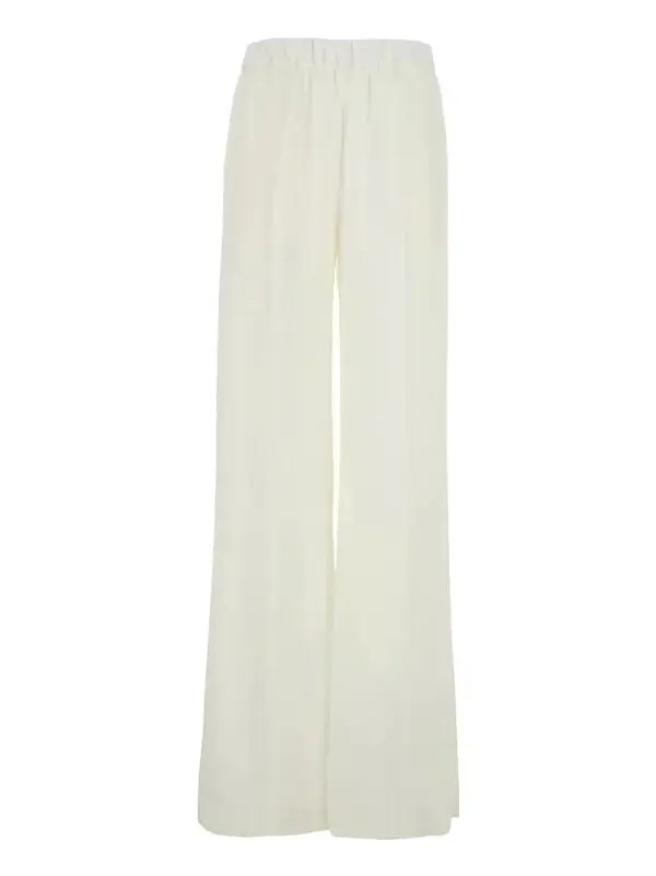 P.a.r.o.s.h Elasticated Palazzo Pants - Neutrals