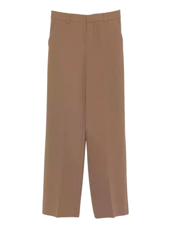 Federica Tosi Zipped Tailored Trousers - Brown