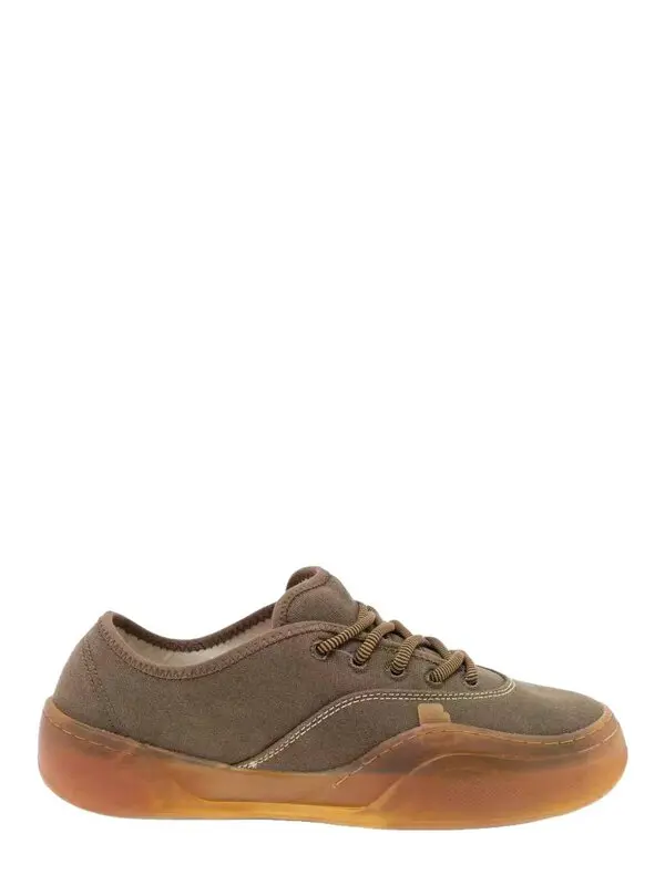 ERL Low Skate Laced Sneakers - Brown