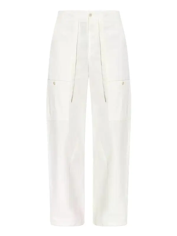 JIL SANDER Patch-pocket Trousers - White