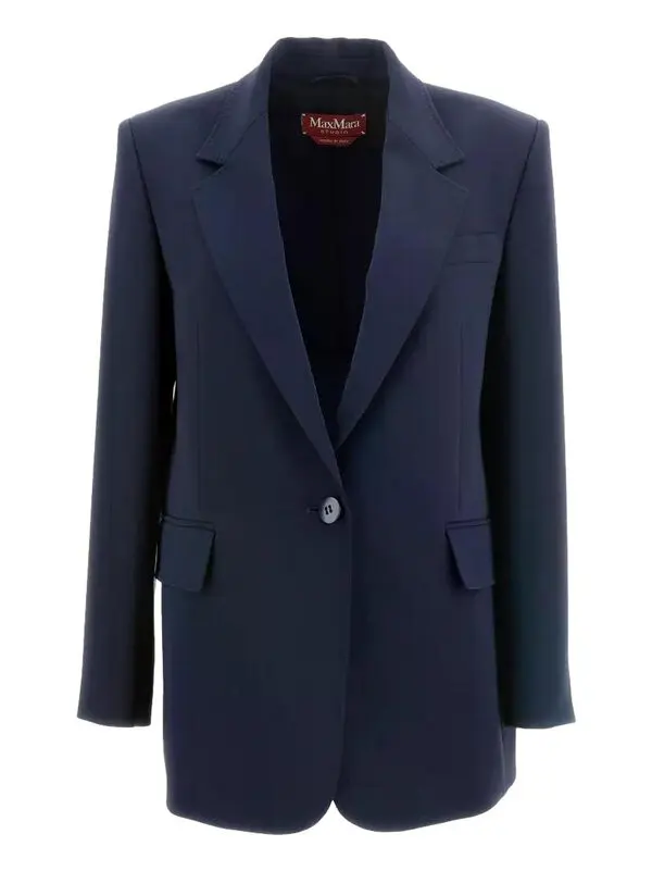 Max Mara Flap-pockets Blazer - Blue