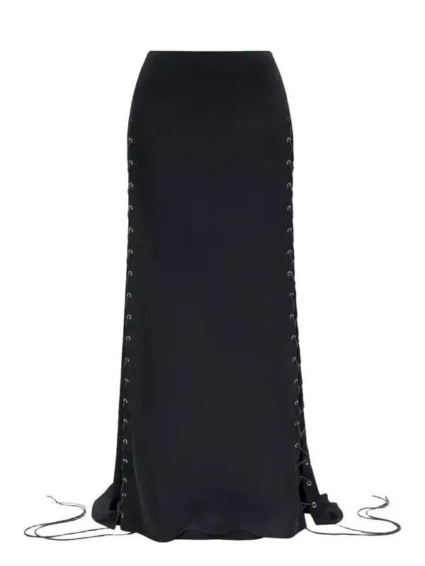 ANN DEMEULEMEESTER Mel Long Skirt - Black