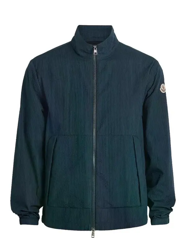 Moncler Zipped Textured Jacket - Blue