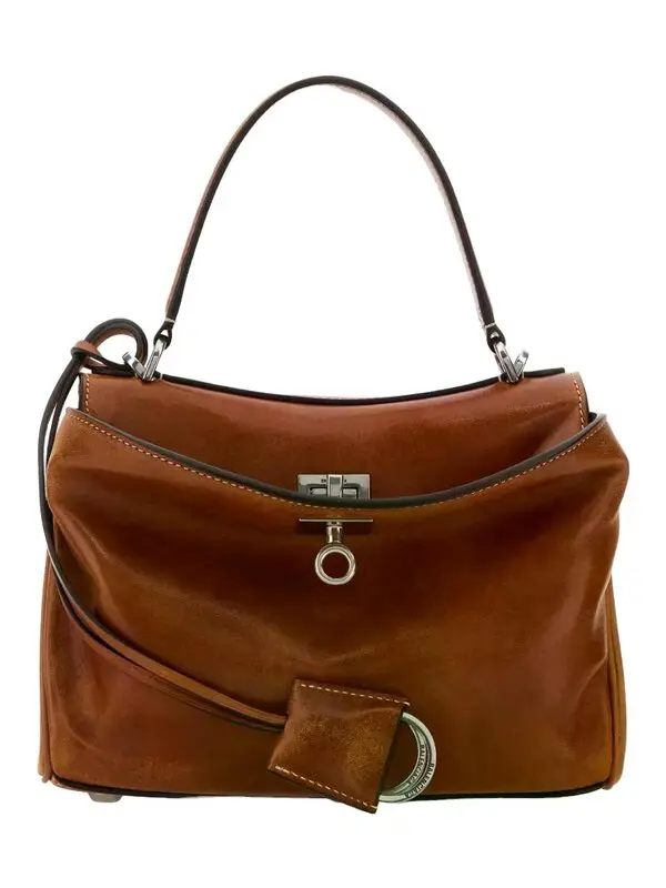 Balenciaga Small Rodeo Leather Tote - Brown