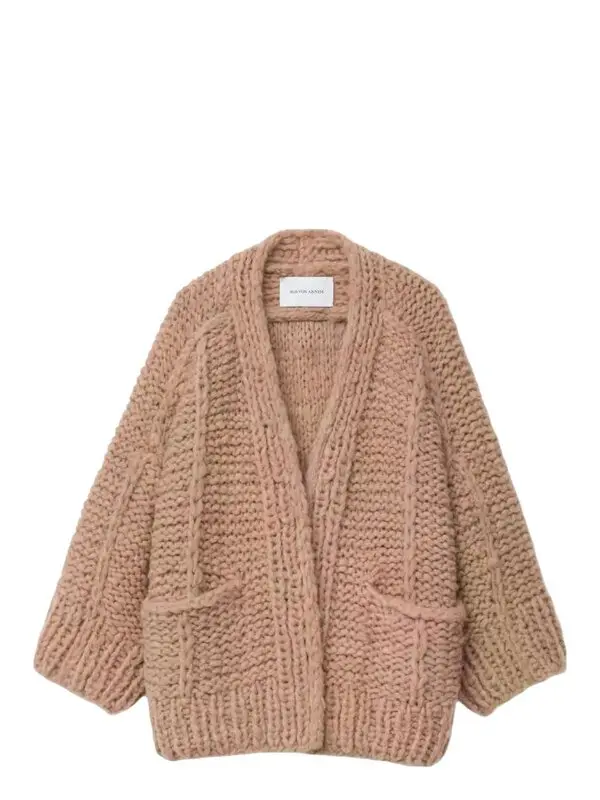 Iris Von Arnim Junia Pocket Knitted Cardigan - Pink
