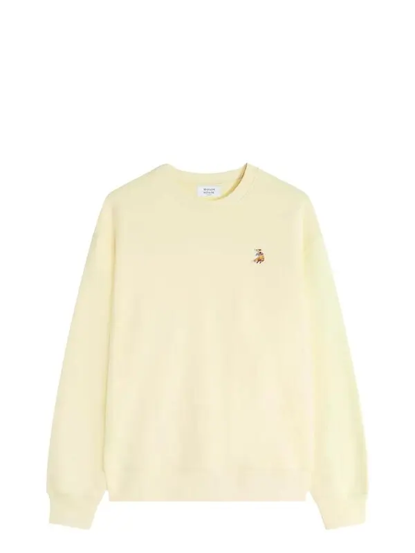 Maison Kitsuné Embroidered Sweatshirt - Yellow