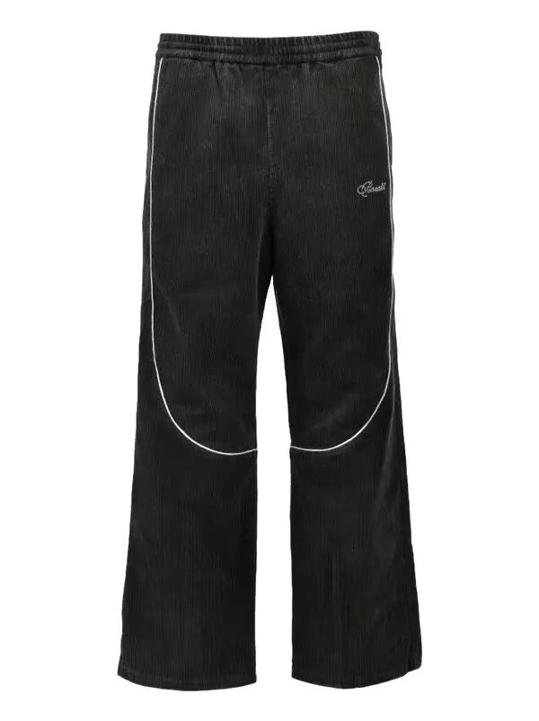 BREATH Corduroy Piping Trousers - Black