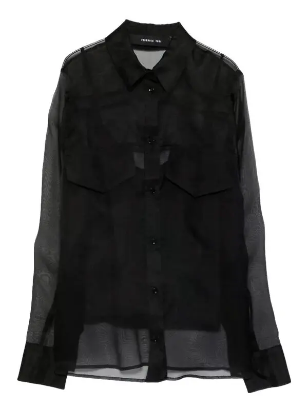 Federica Tosi Button-fastening Shirt - Black