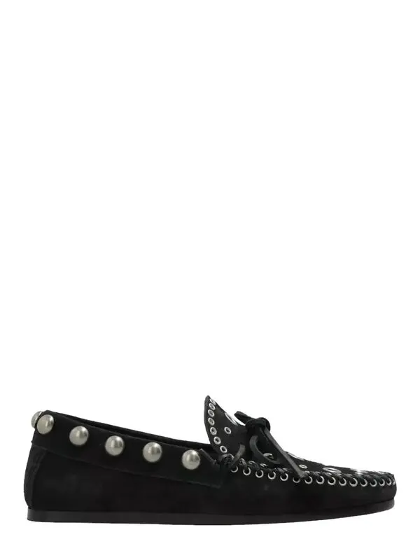 Isabel Marant Fitza Studded Loafers - Black