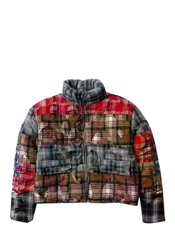WHO DECIDES WAR BY EV BRAVADO Patchwork Jacket - Red