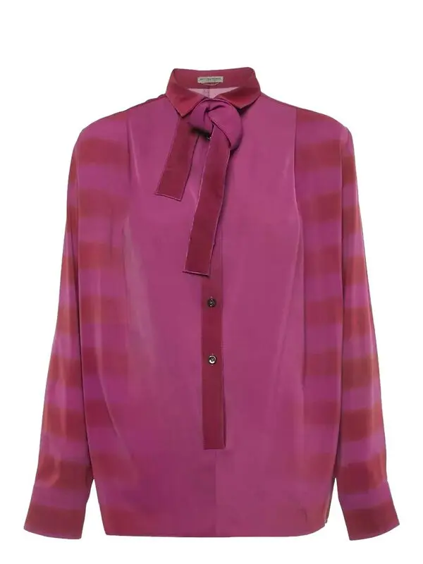 Bottega Veneta Silk Ribbon Blouse - Pink