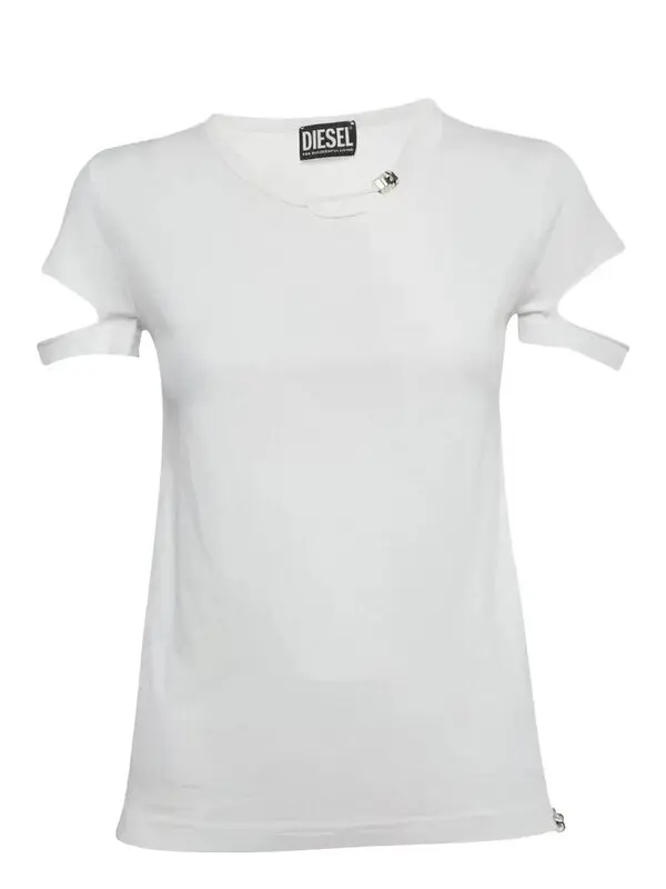 DIESEL® Metal-detail T-shirt - White