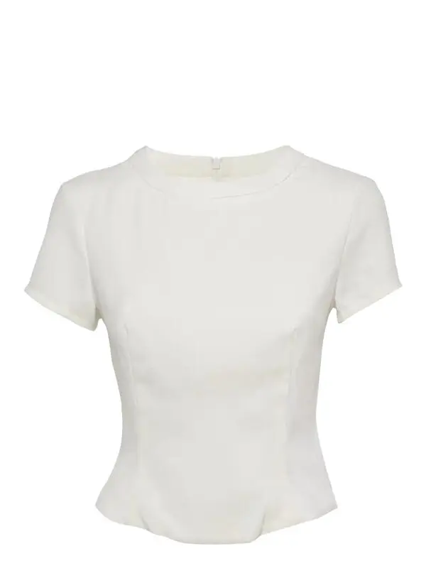 Oddmuse Cotton Short-sleeve Top - White
