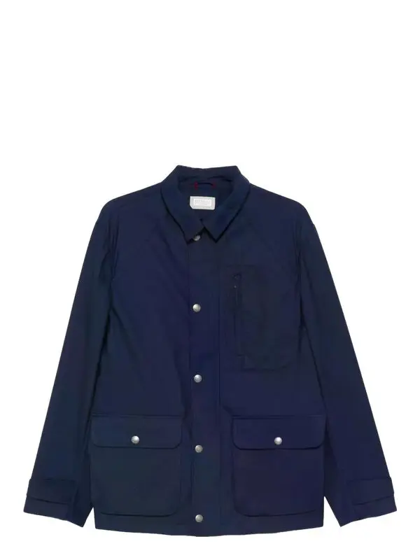 Brunello Cucinelli Flap-pockets Jacket - Blue
