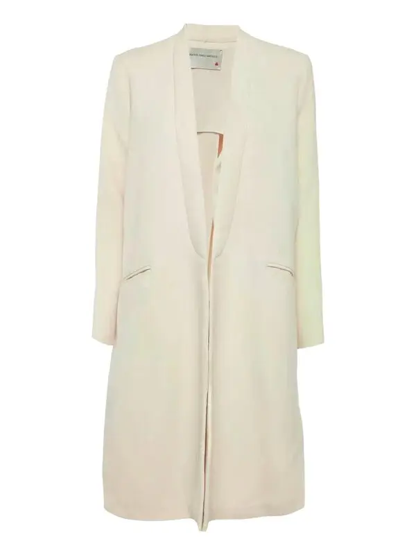 Maison Rabih Kayrouz Wool Slit-detail Coat - Neutrals