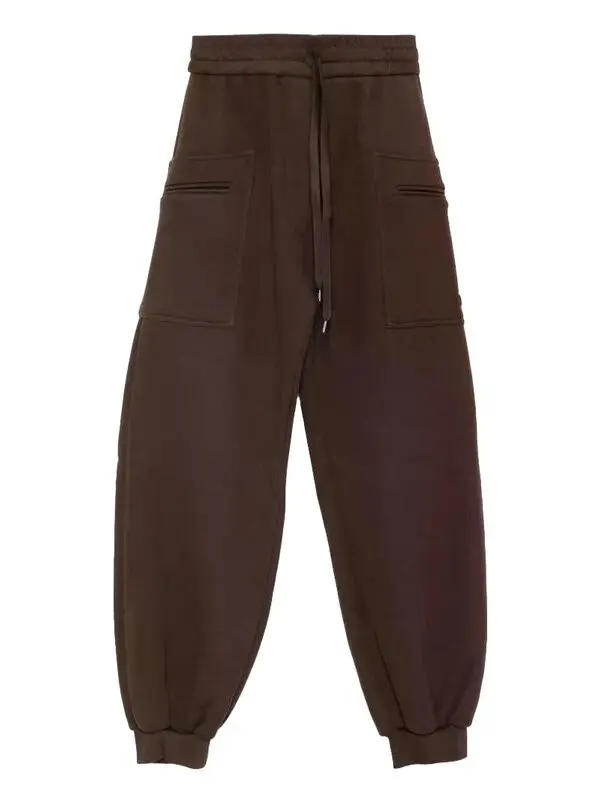 N°21 Patch-pocket Track Pants - Brown
