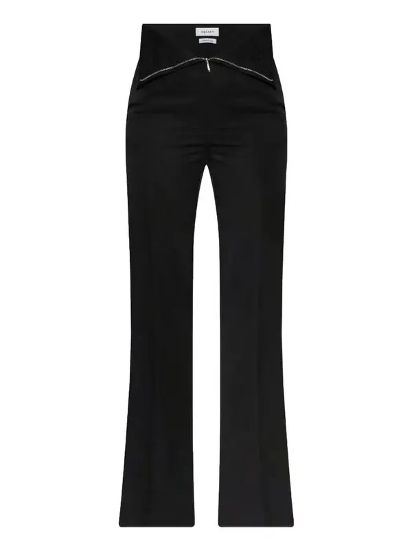 Alexander McQueen Zip-fastening Flared Trousers - Black