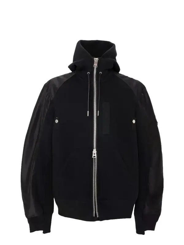 Sacai Sponge Hoodie - Black
