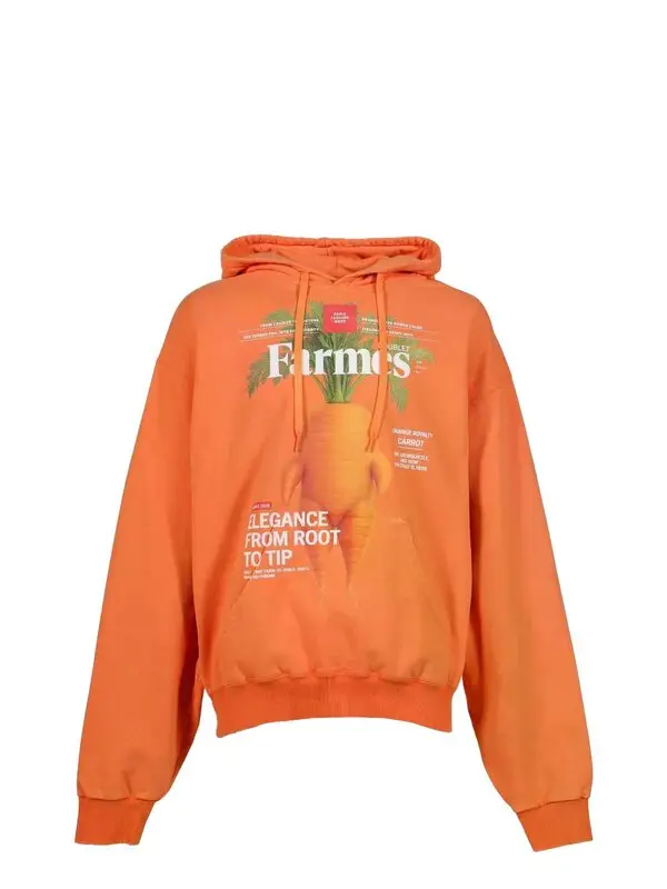 DOUBLET Graphic Print Hoodie - Orange