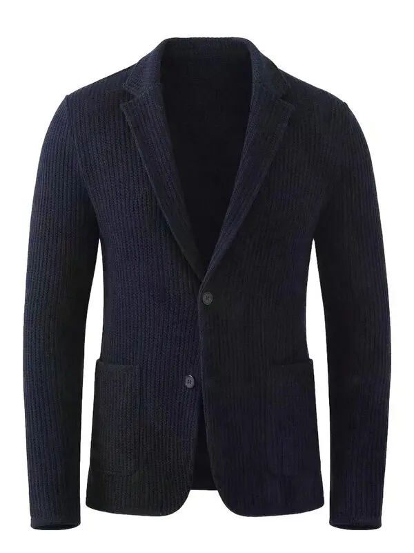 PATRICK ASSARAF Button Patch Pocket Blazer - Blue