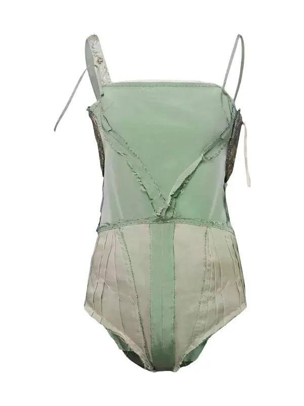 MAISON MARGIELA Decor Strap Bodysuit - Green