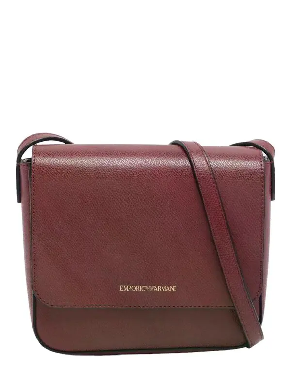Emporio Armani Faux-leather Crossbody Bag - Red