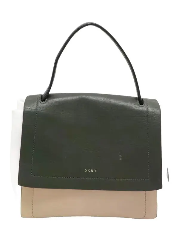 Dkny Leather Top-handle Tote Bag - Green