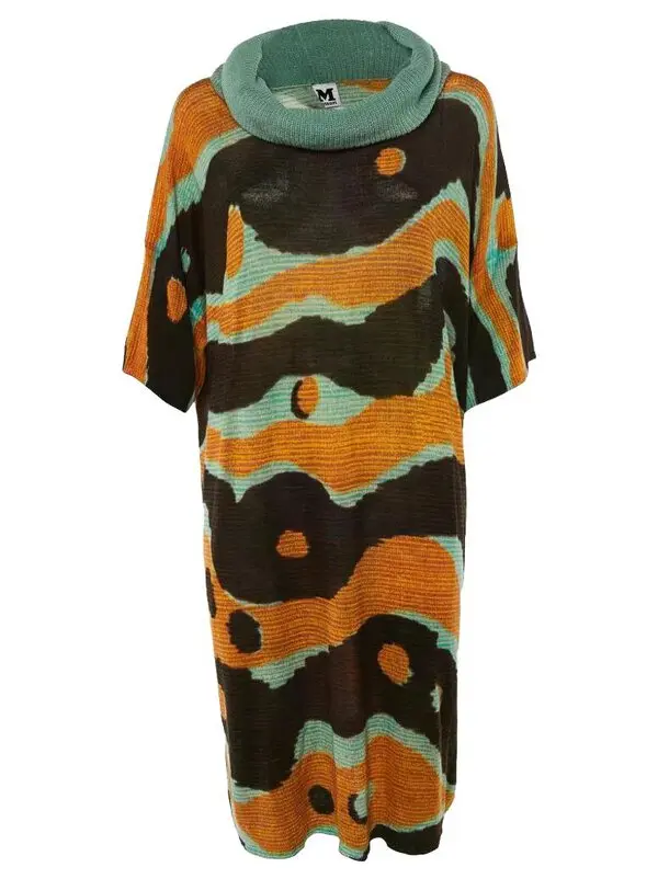 Missoni Knitted Oversized-collar Dress - Black