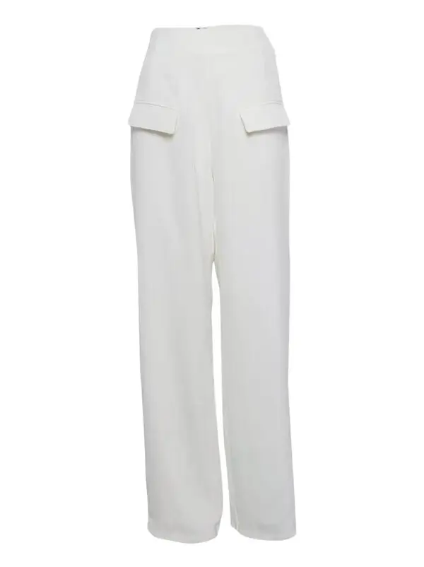 Oddmuse High-rise Crepe Trousers - White