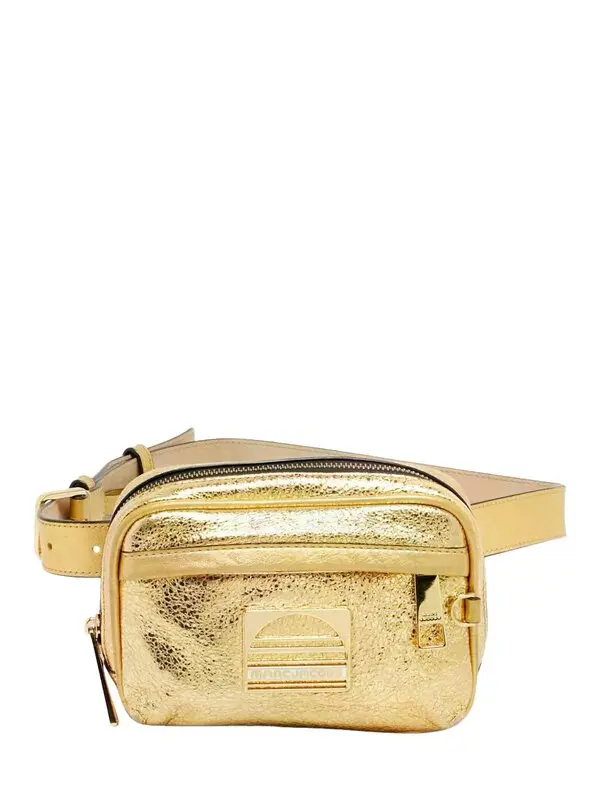 Marc Jacobs Leather Zip Belt Bag - Gold