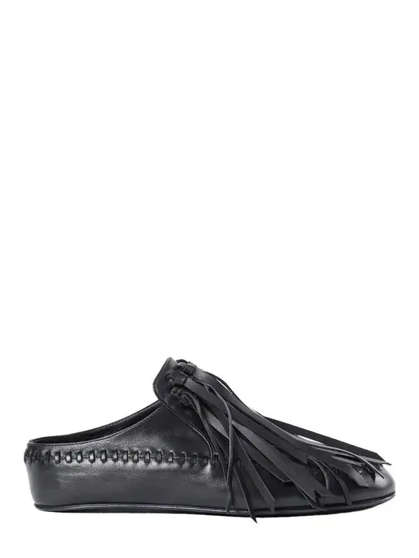 ANN DEMEULEMEESTER Fringe Soft Loafers - Black