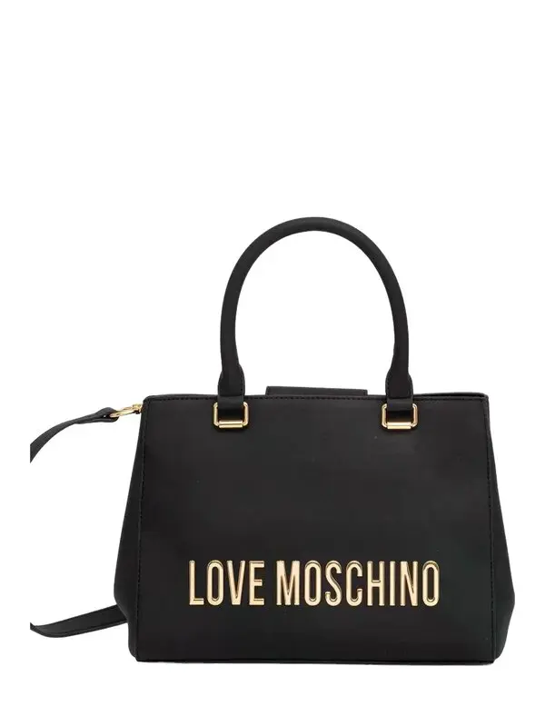 Moschino Top Handle Tote Bag - Black