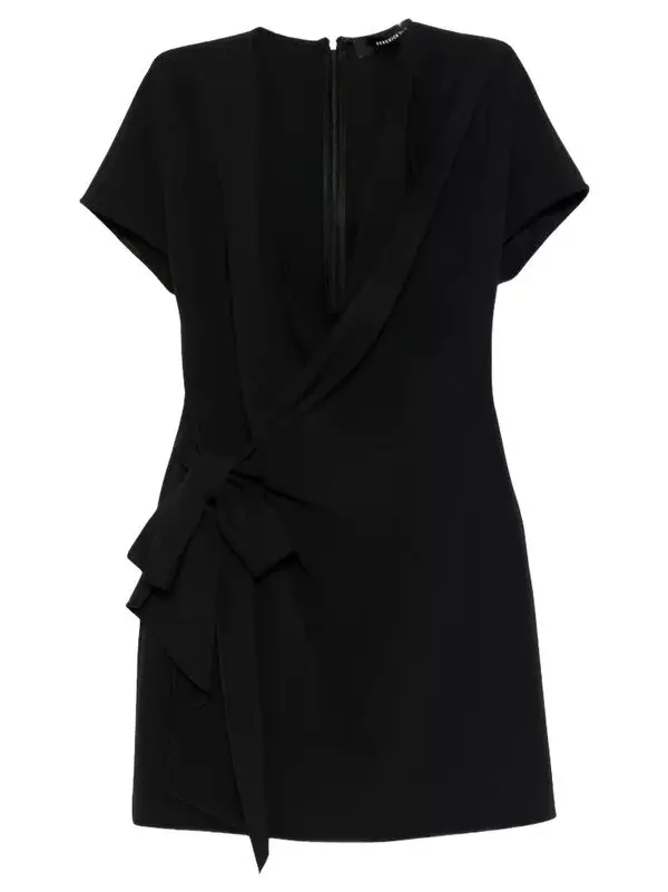 Federica Tosi Knot-detail Mini Dress - Black