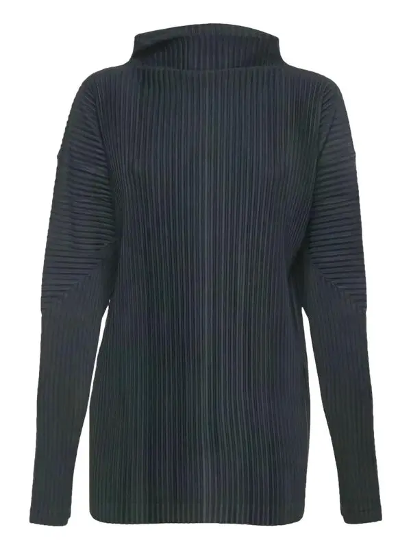 Issey Miyake Pleated Top - Blue