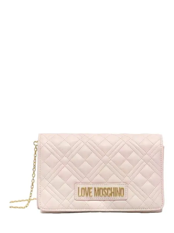 Moschino Quilted Chain Shoulder Bag - Pink