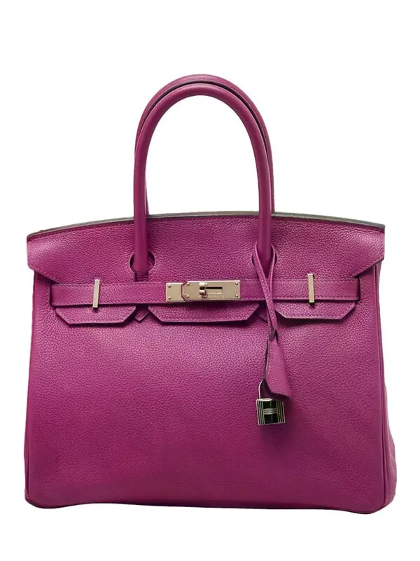 Hermès 2017 30 Birkin Leather Tote - Purple