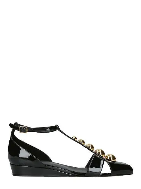 Chloé Cleia Platform Patent-leather Sandals - Black