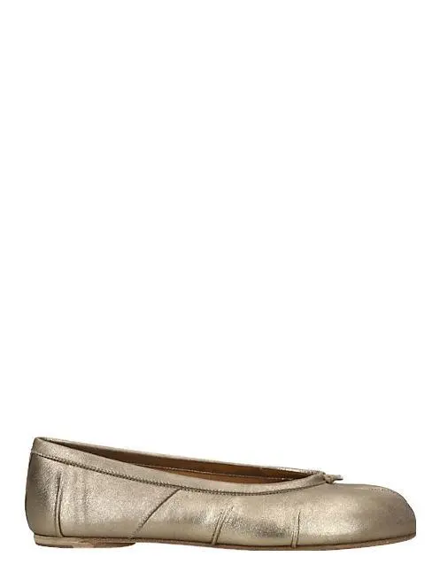 MAISON MARGIELA Tabi Metallic-leather Ballerina Flats - Gold Comb