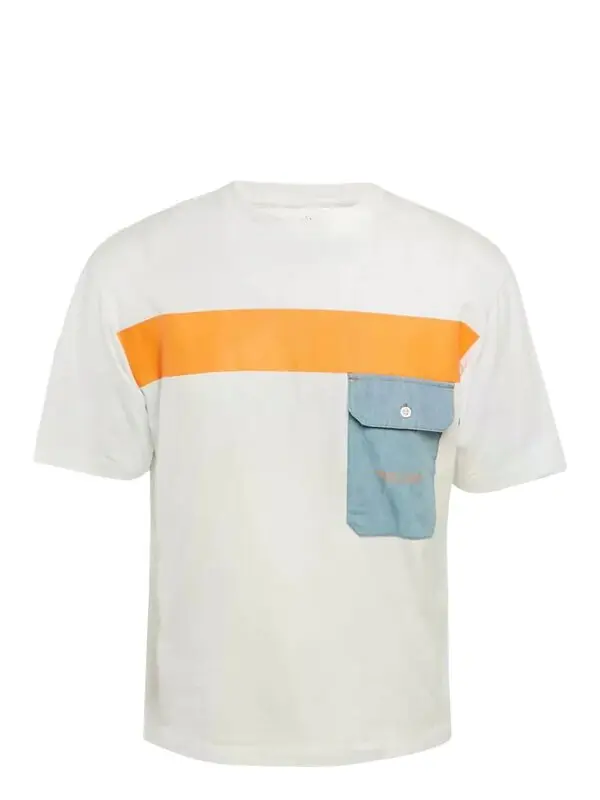 Armani Exchange Stripe-detail Pocket T-shirt - White