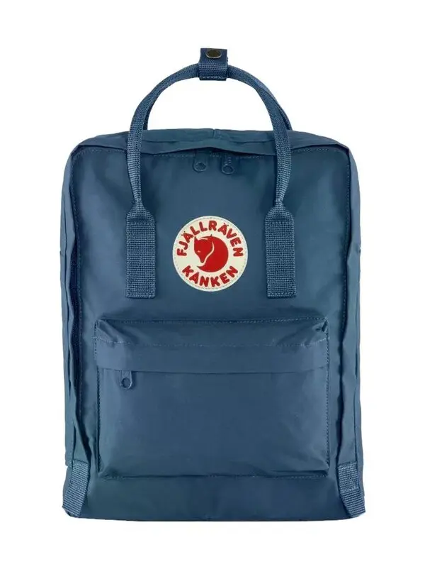 Fjallraven Logo-patch Zip Backpack - Blue