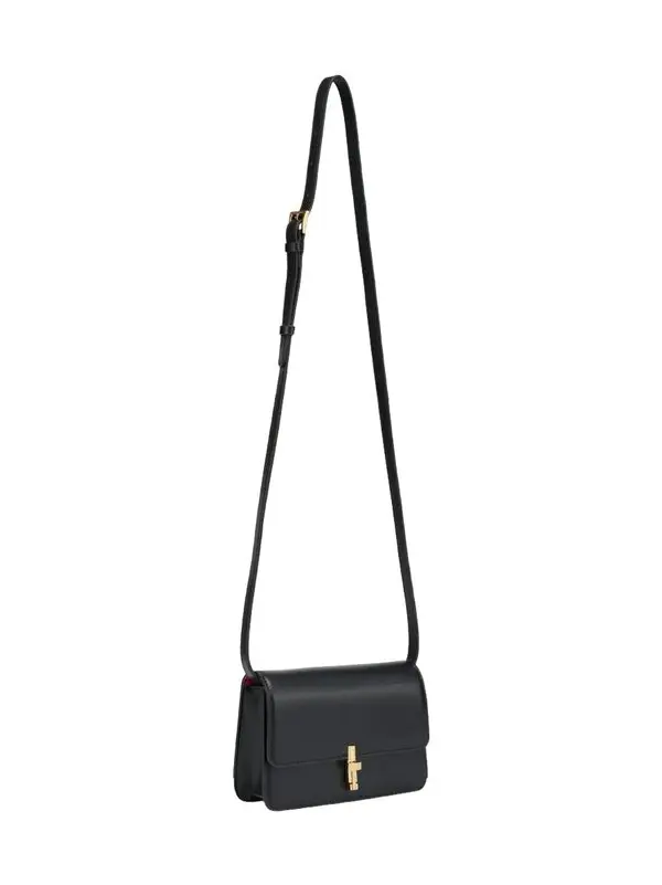 POTAMY Leather Clutch - Black